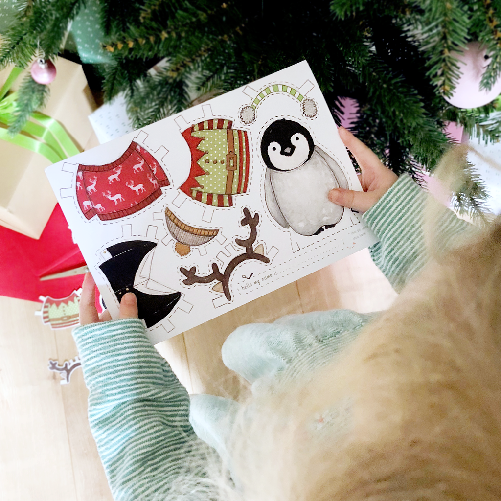 Dress Up A Penguin Card – Clara and Macy
