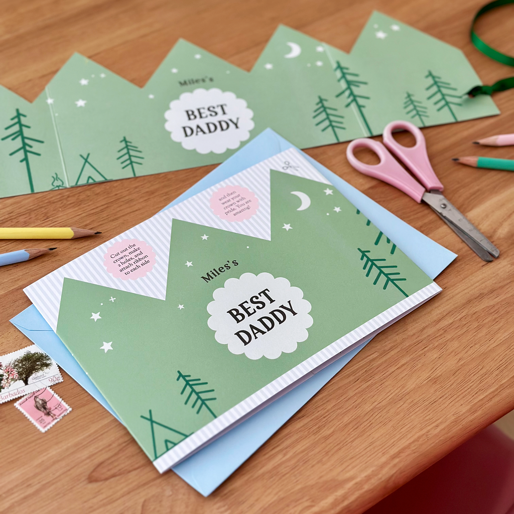 Personalised Best Daddy Adventure Crown For Father's Day – Clara and Macy