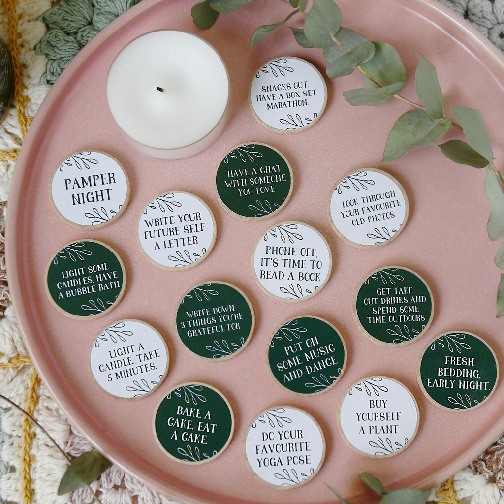 Personalised Self Care Idea Tokens – Clara and Macy