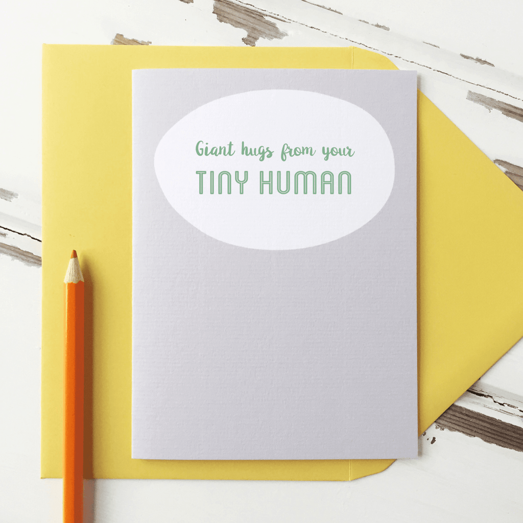 Giant Hugs From Your Tiny Human Card – Clara and Macy