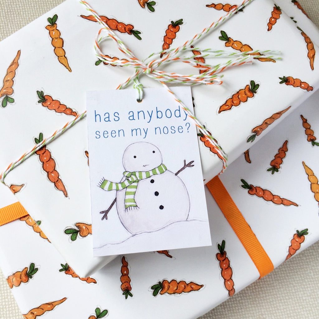 Christmas Carrot Wrapping Paper Set – Clara and Macy