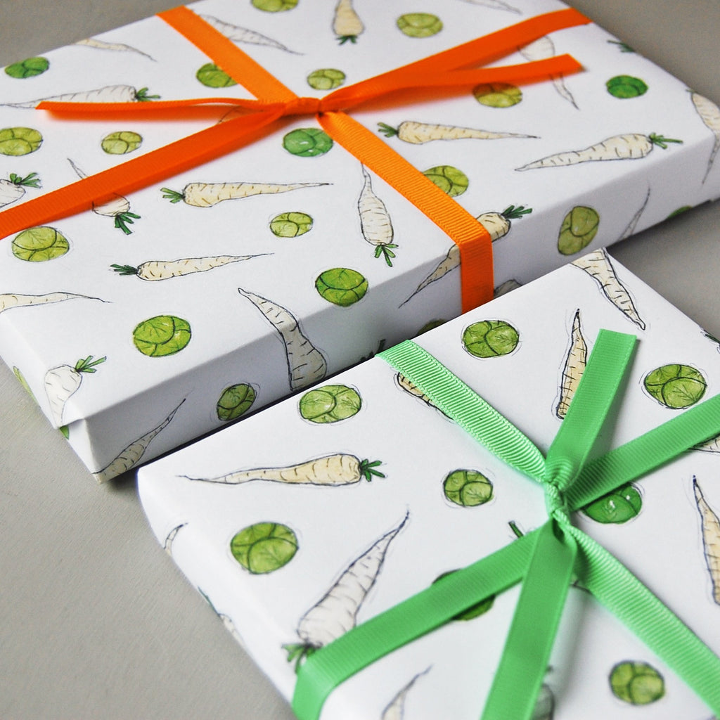 Sprouts And Parsnips Wrapping Paper Set – Clara and Macy